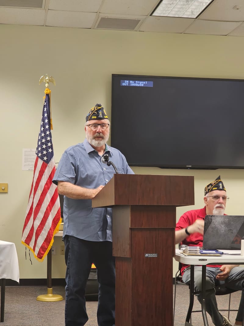 SGT-at-Arms (Tom Johnson) - American Legion 'CSM Gary M. Crisp' Post 289