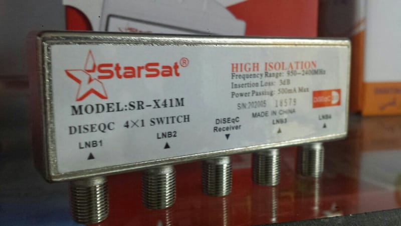 ECHOLINK 4x1 DiSEqc Switch D41G - D3 ELECTROSAT