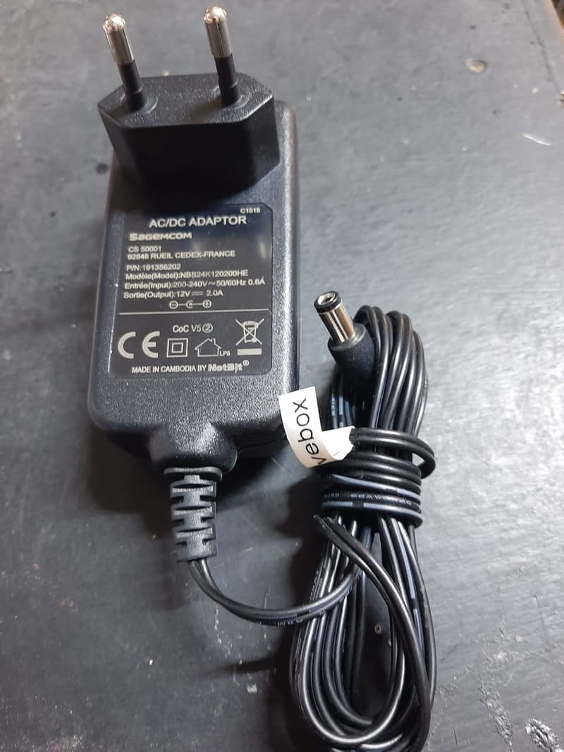 Transformateur 12V /1A/2A - D3 ELECTROSAT