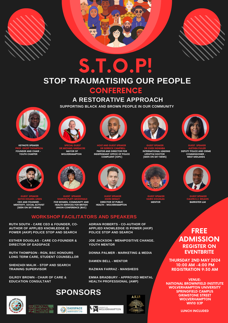 STOP Conference - CARE1BRP Communities Allyship Restoration Equality