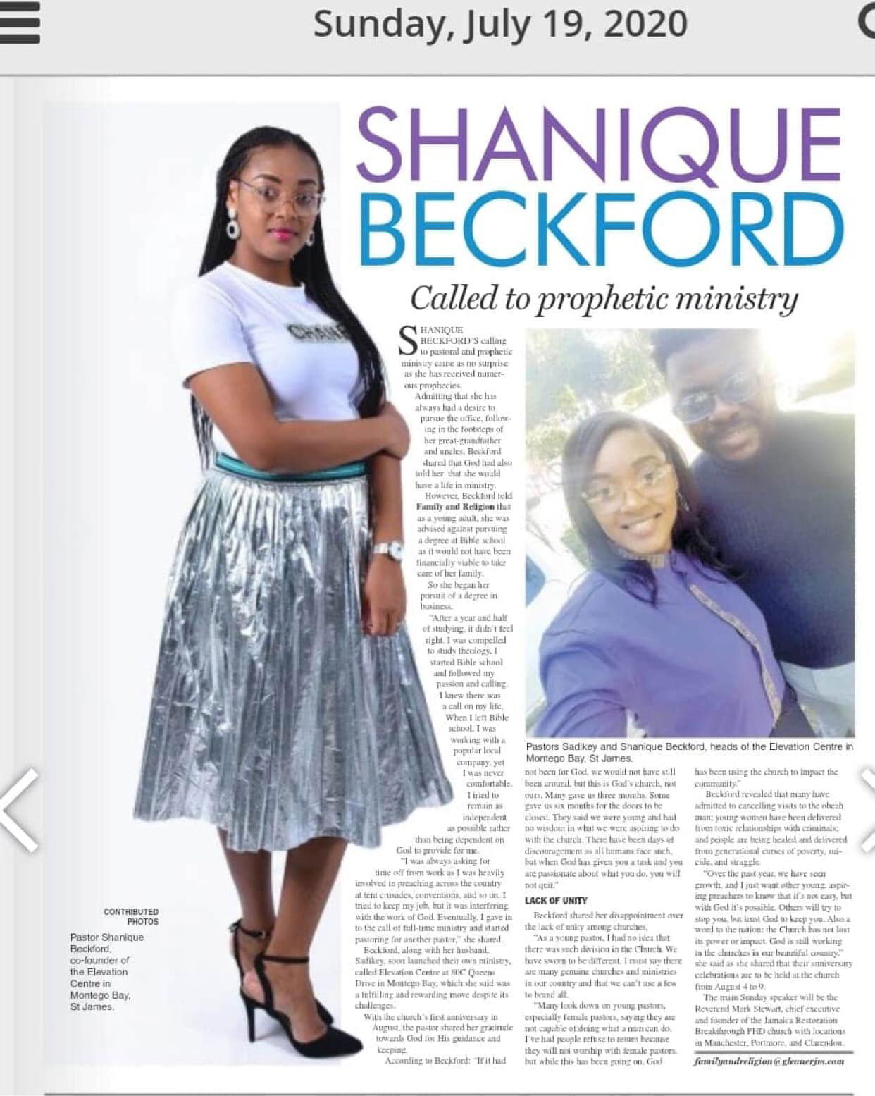 Shanique Beckford Ministries
