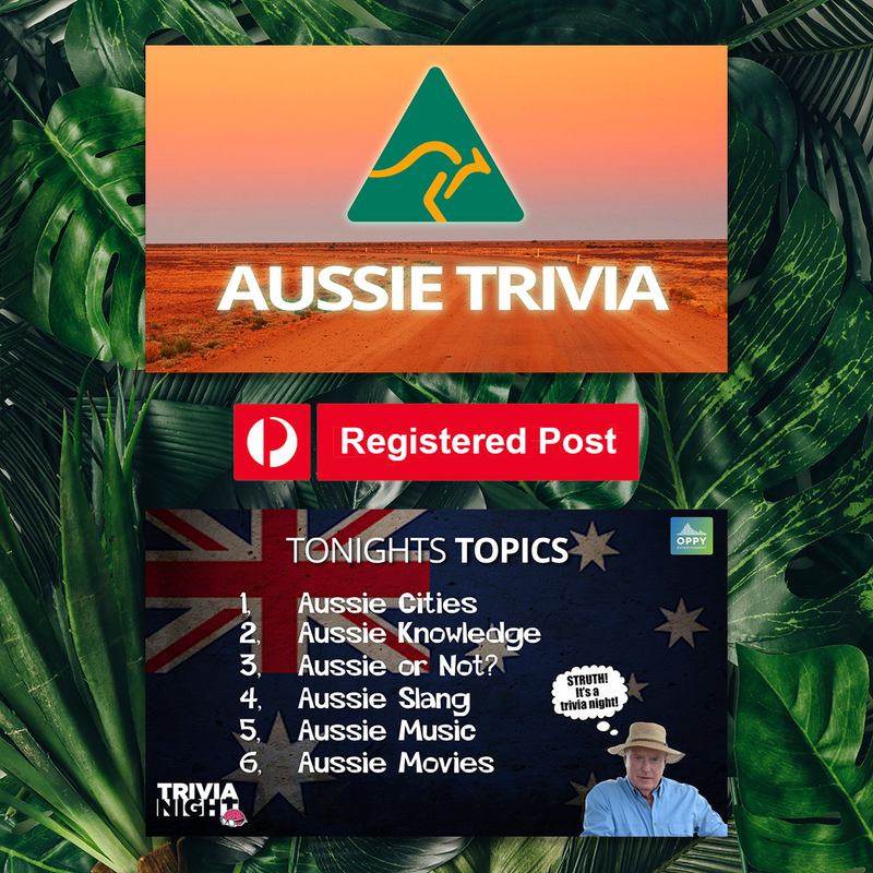 PAPER BASED VIA POST - Pub Trivia Australia