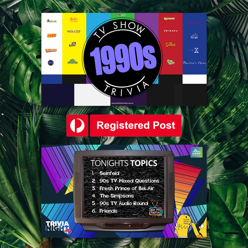 PAPER BASED VIA POST - Pub Trivia Australia