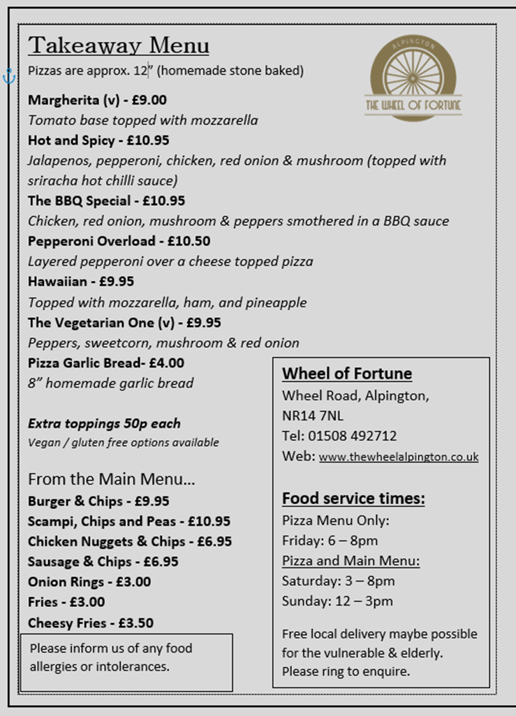 The Wheel Alpington Public House