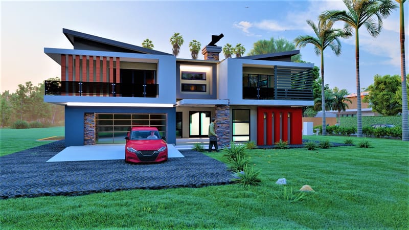 5 bedroom double storey - SITHAGU ARCHITECTS