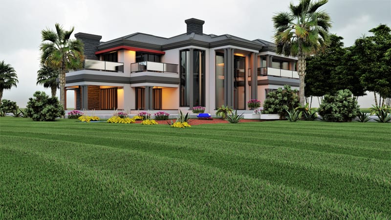 5 bedroom double storey - SITHAGU ARCHITECTS