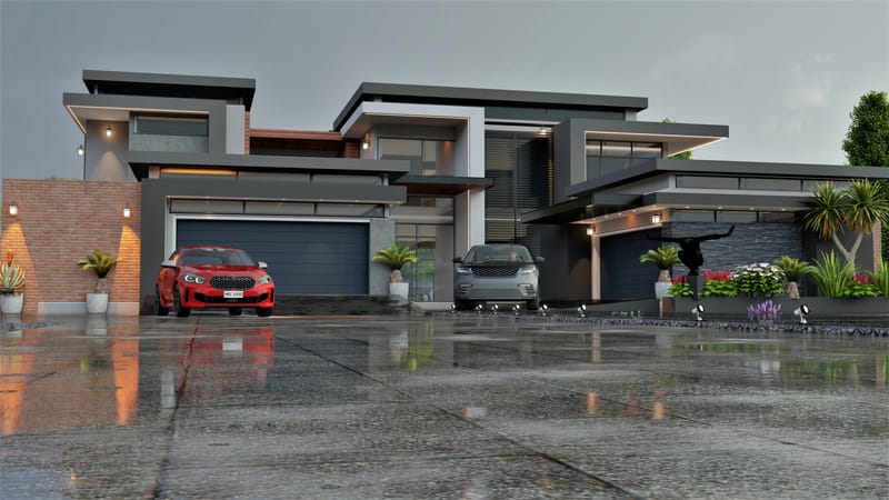 5 bedroom double storey - SITHAGU ARCHITECTS