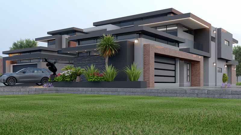 5 bedroom double storey - SITHAGU ARCHITECTS