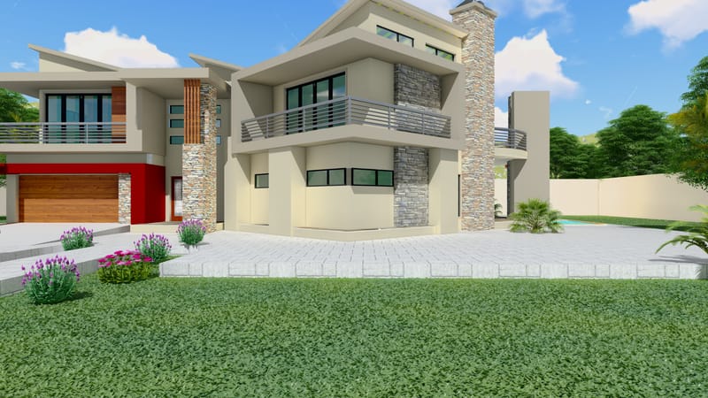 5 bedroom double storey - SITHAGU ARCHITECTS