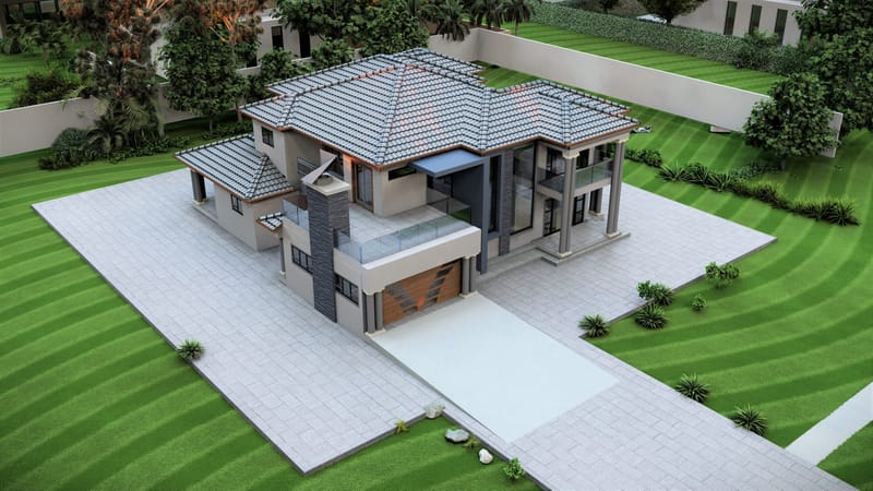 5 bedroom double storey - SITHAGU ARCHITECTS