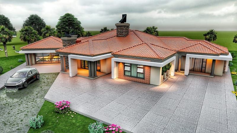 SA-00165 4 Bedroom Rural Area - SITHAGU ARCHITECTS