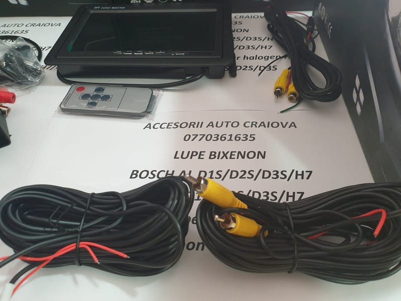 Kit Marsarier cu cablu 20 m Camera /Display 7 inch Camioane/Tir - One ...