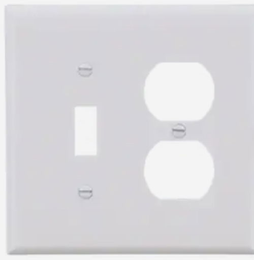Switch/Receptacle Plate, White - Harbro Supply