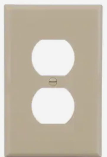 Receptacle Plate, Ivory - Harbro Supply
