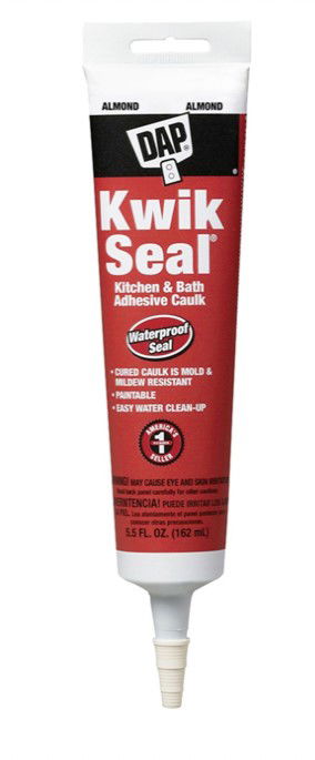 DAP Kwik Seal Kitchen & Bath Waterproof Caulk, Almond - Harbro Supply