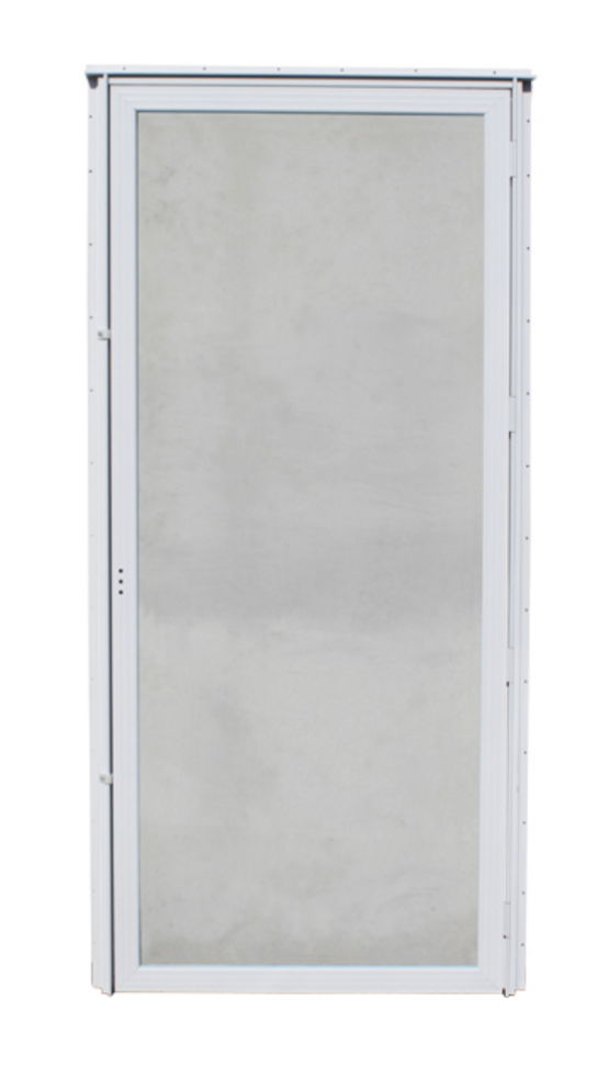 34x76 Right Hand Full Glass Storm Door - Harbro Supply