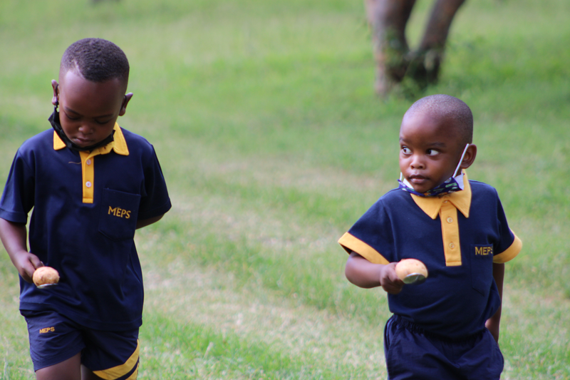 Egg Race At Pre-Primary - Sports Day - MEPS School