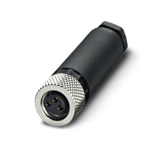 Conector DIN M8 hembra 3-polos Cod.A