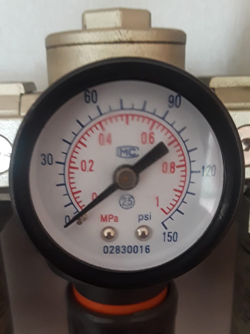 Manómetro 10 bar para unidad de mantenimiento