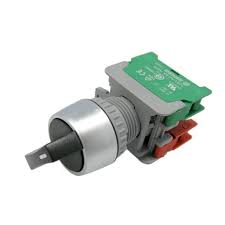 Selector 2-posiciones negro modular 22mm para tablero