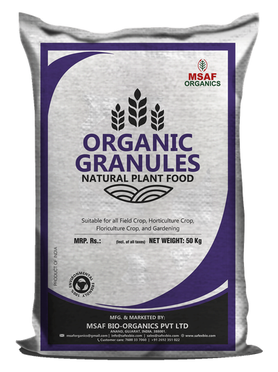 GRANULATED FERTILTZER - MSAF BIO ORGANICS PVT LTD