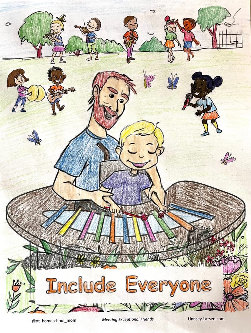 Inclusive Coloring Pages - Lindsey Larsen