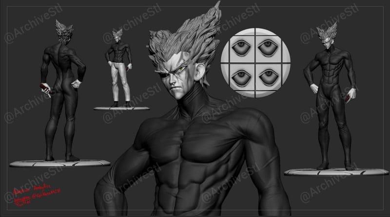 Garou-the-human-monster-one-punch-man - LTA Impresiones 3d