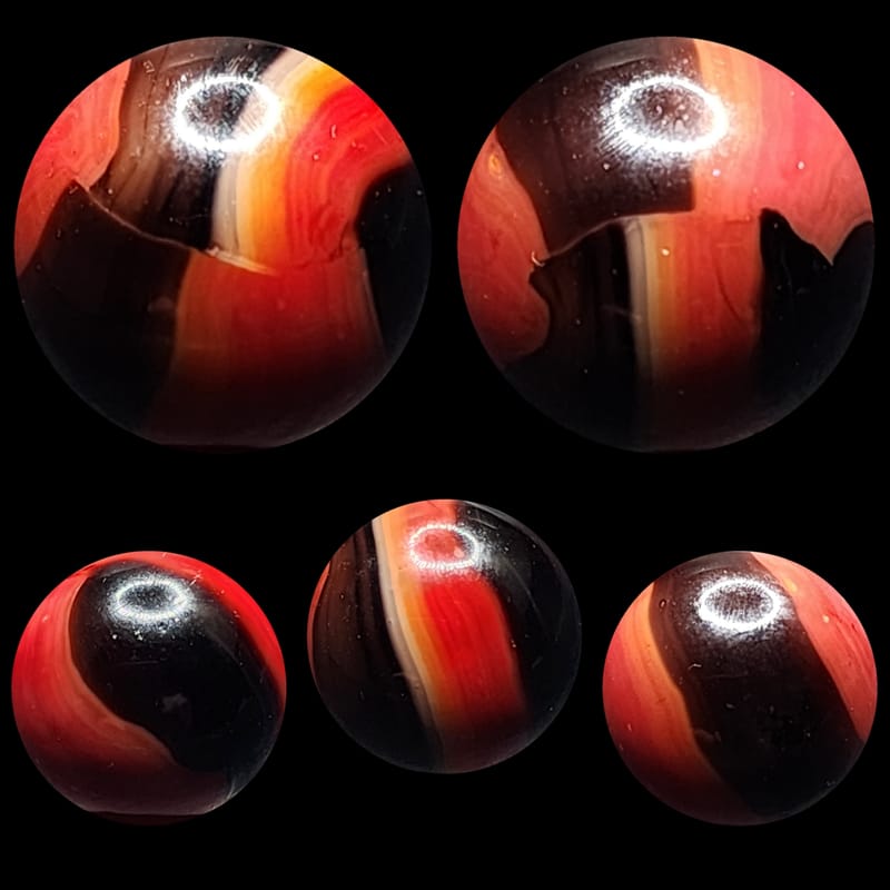 23/32" Rare Marble King Rainbow Mint/- - Mic'sMibs