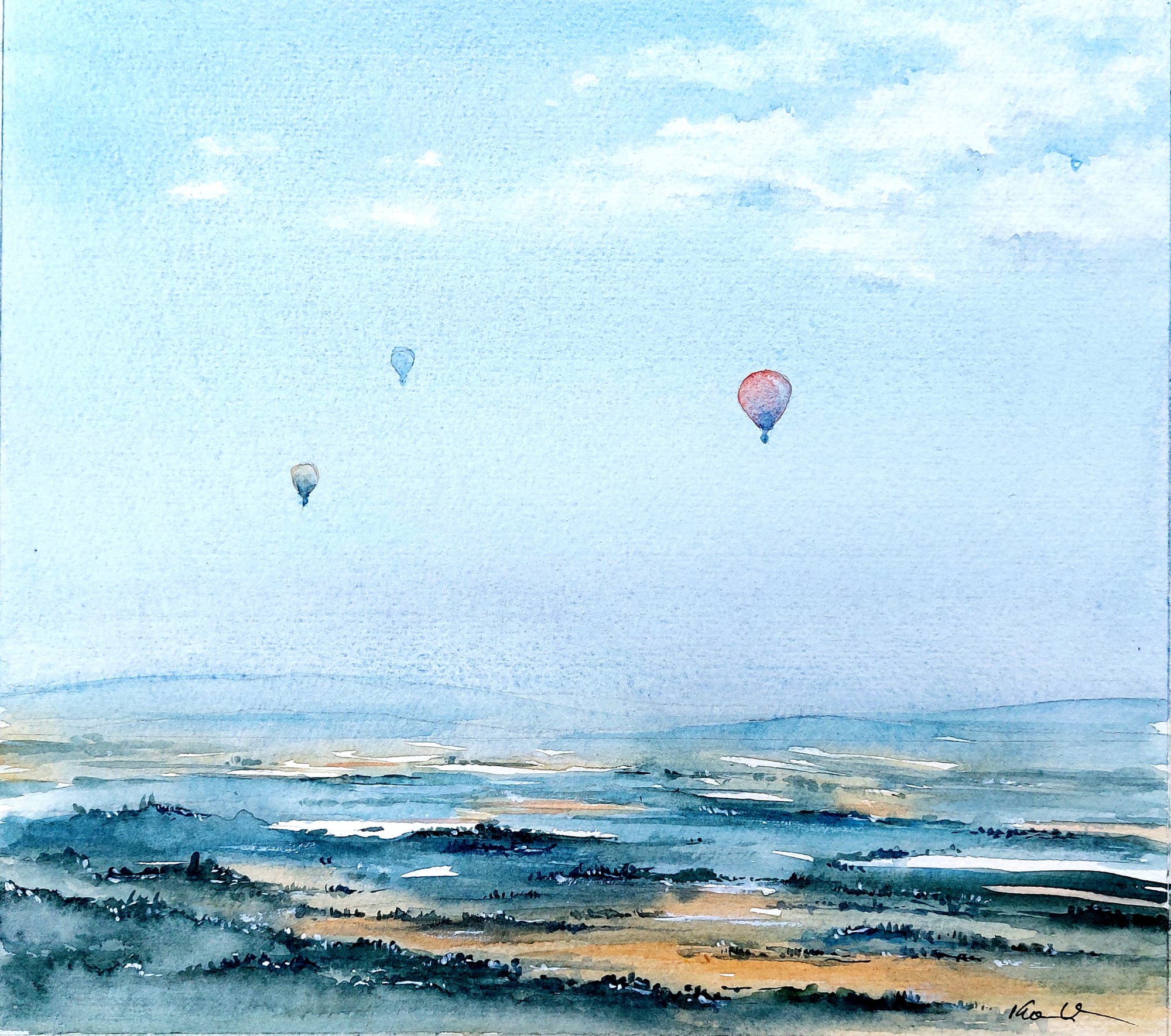 watercolor painting, watercolour, akvarell, aquarell, art