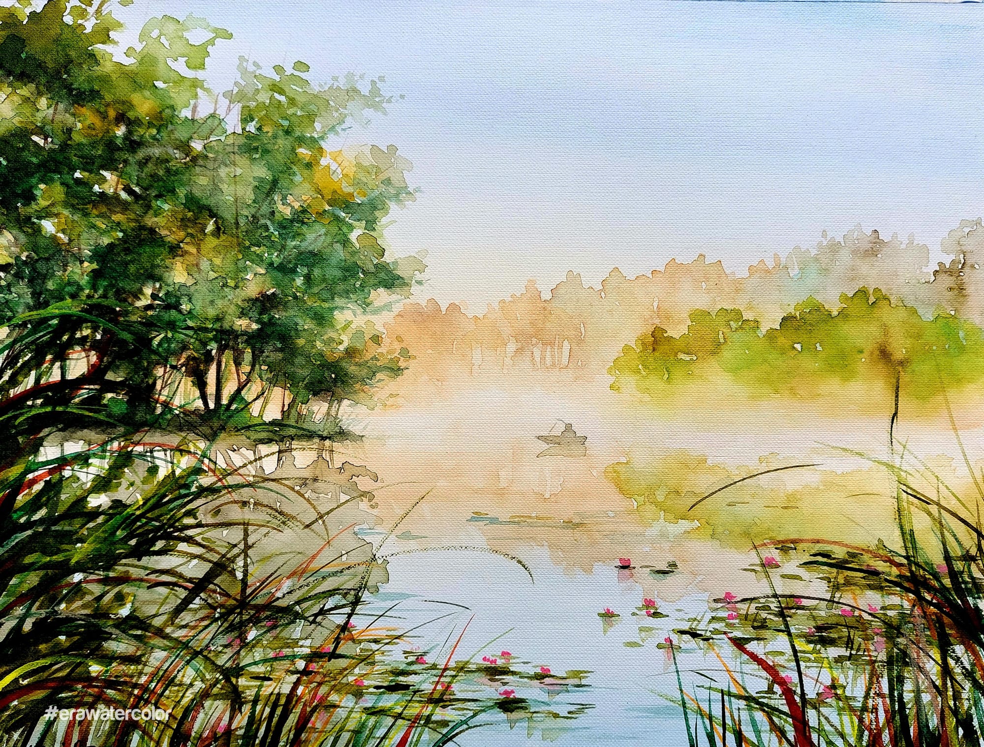watercolor painting, watercolour, akvarell, aquarell, art