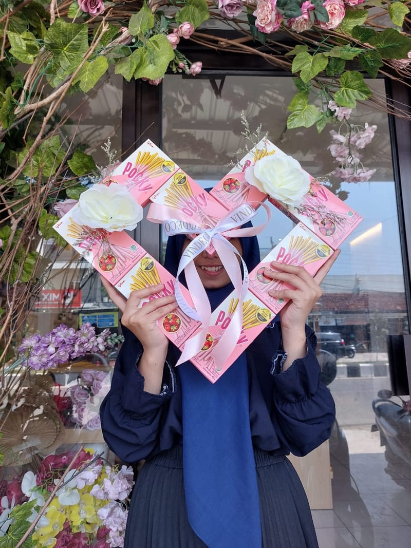 Buket uang model kipas