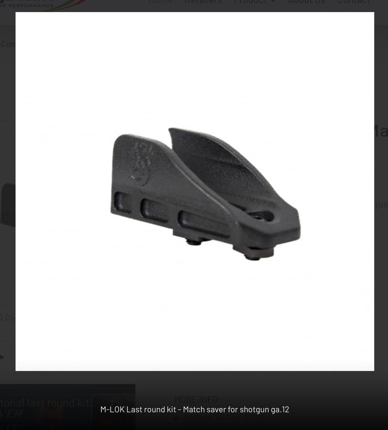 M-LOK Last round kit - Match saver for shotgun ga.12 - Tactical ...