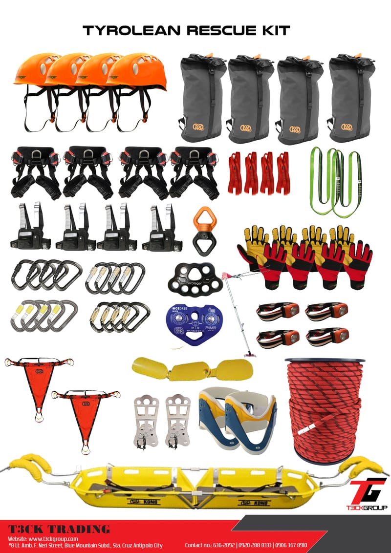 TYROLEAN GROUP RESCUE KIT - T3CKGROUP - TG GLOBAL TRADE OPC