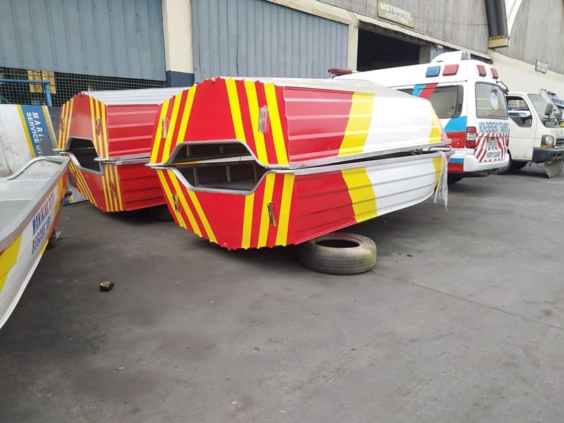 Full Aluminum Rescue Boat with Trailer - T3CKGROUP - TG GLOBAL TRADE OPC