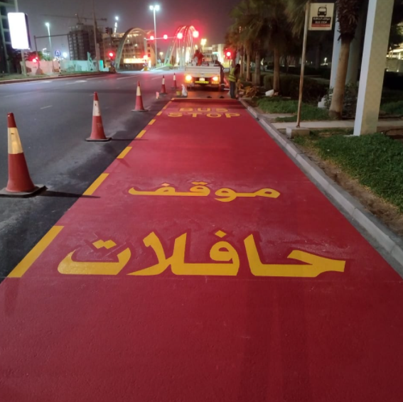 road marking uae