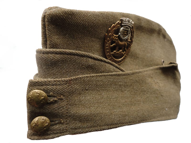 Field Service Cap-dated 1941 - BADGES OF THE YORK AND LANCASTER REGIMENT