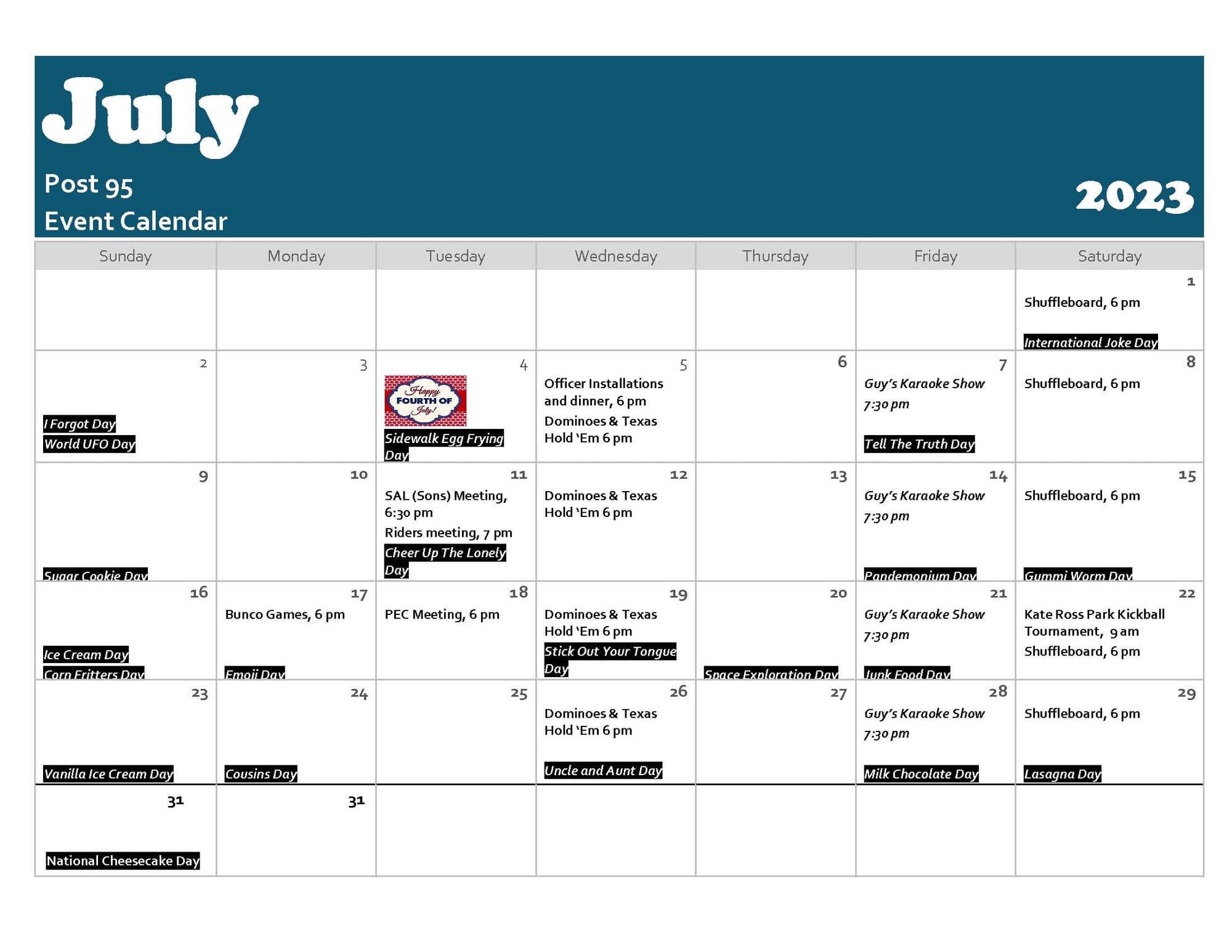 American Legion Sam Houston Post 95