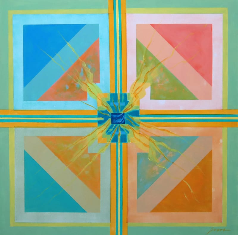 Four galleries: Symbolic, Abstract, Playful, and Realistic paintings