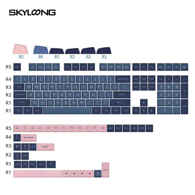 SKYLOONG GK5 DOUBLE SHOT KEYCAP SET - CLOWN
