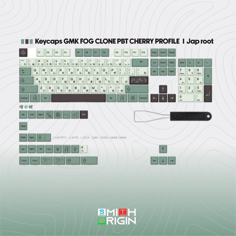 GMK CLONE NOVEMBER FOG KEYCAPS SET - CLOWN