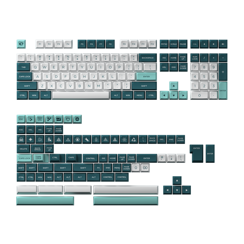 AKKO HERB GARDEN KEYCAP SET (187-KEY) - CLOWN