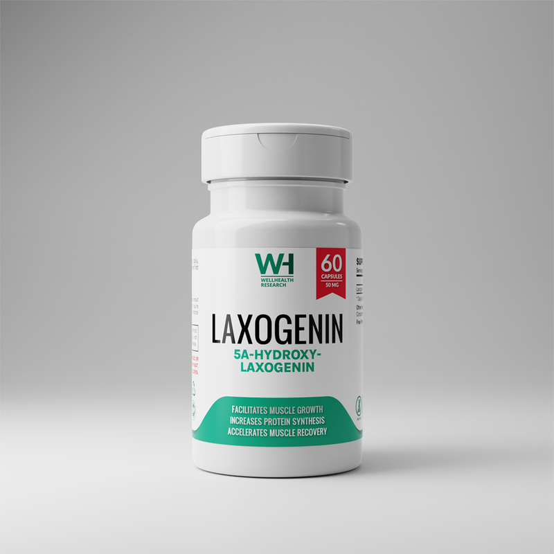 LAXOGENIN / 60 capsules x 25mg / WELL-HEALTH RESEARCH - WELL-HEALTH