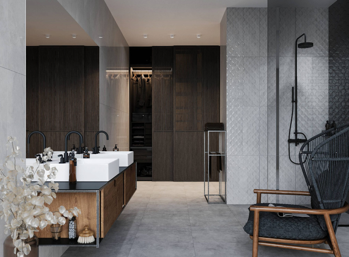 Bathroom with high-tech filling - Meier Render