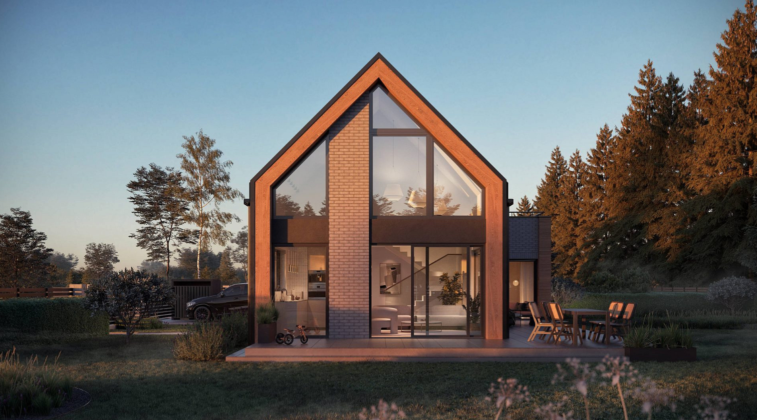 A house in modern Scandinavian style - Meier Render