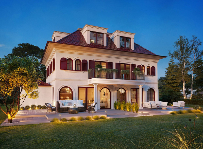 English style hotel - Meier Render