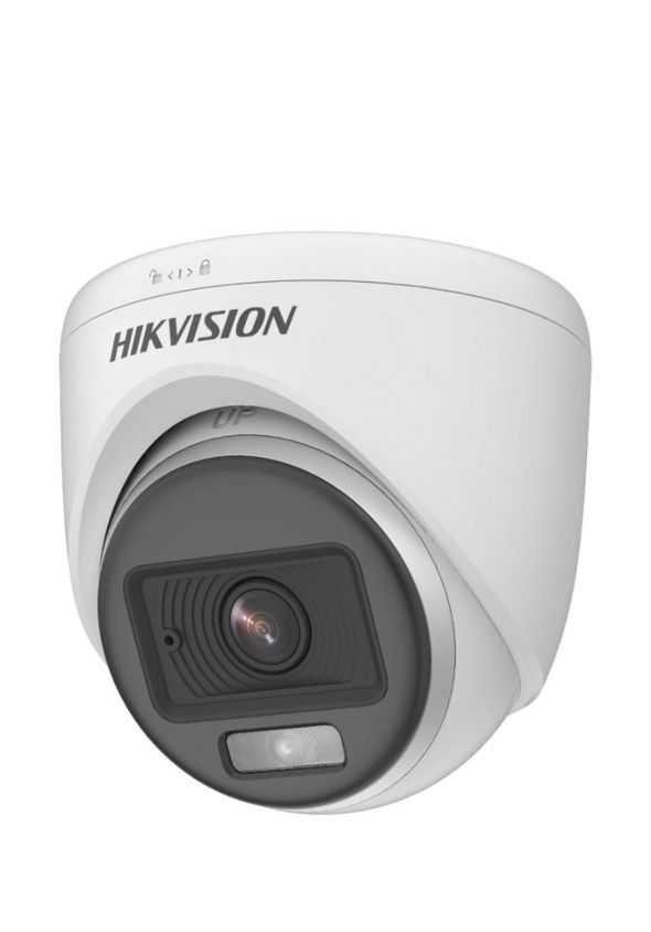 Hikvision DS-2CE70KF0T-PFS 2.8mm Indoor Audio Fixed Turret Camera-White كاميرا مراقبة من هيكفيجن ...