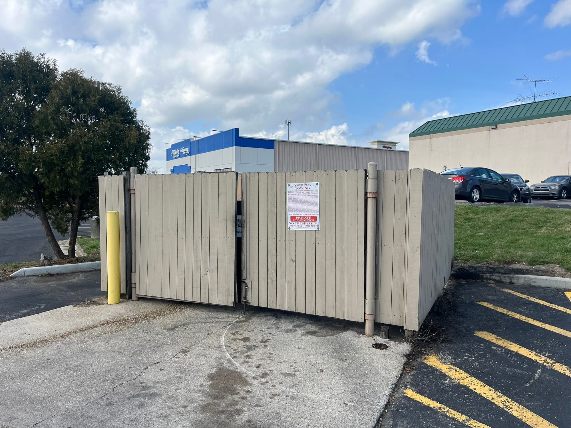 Dumpster Enclosure Repair & Repaint at Skyline Chili (Before) - 21 ...