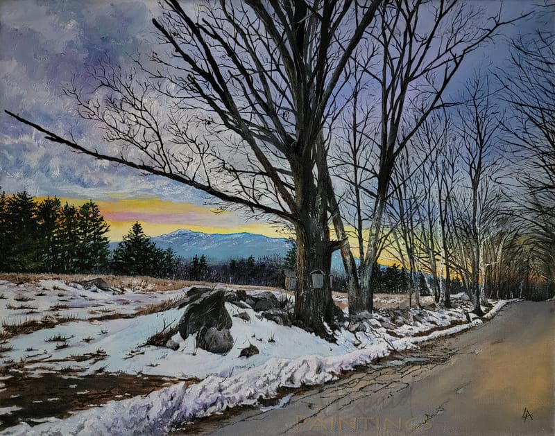 Evening Walk on a NH Backroad