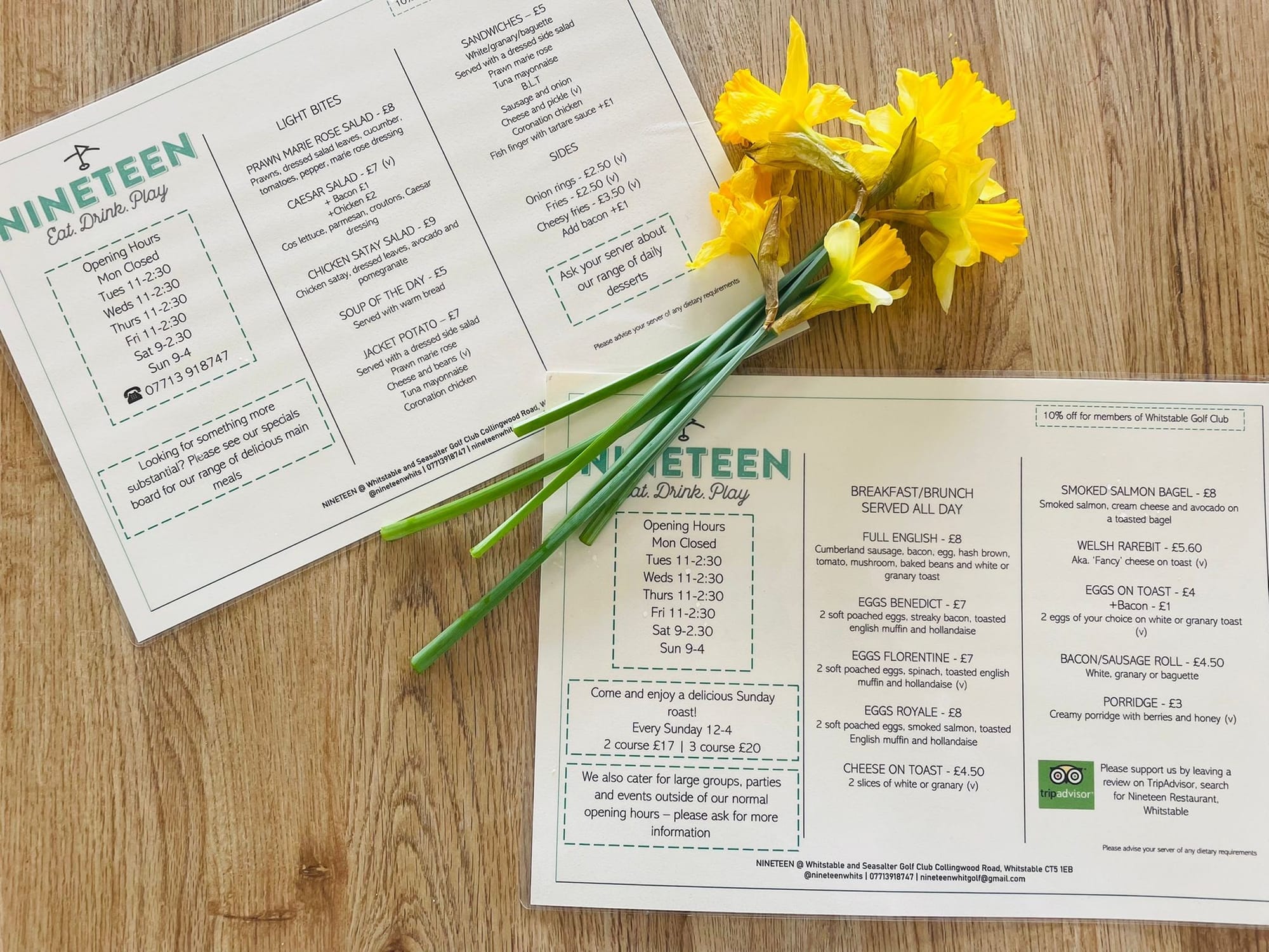 NINETEEN @ Whitstable Golf Club - Eat, Drink, Play