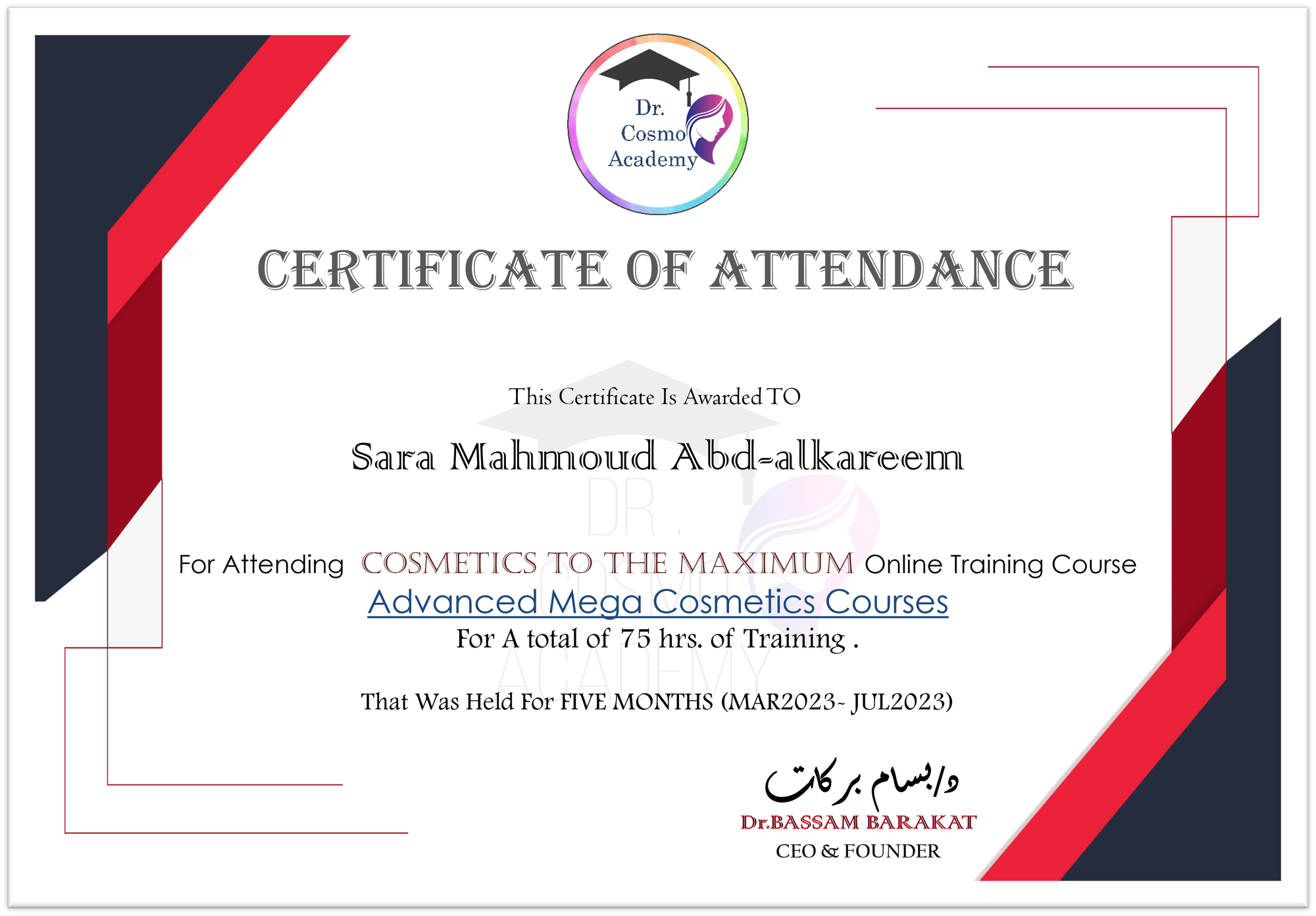 Cosmotics to the maximum - Dr Cosmo Academy